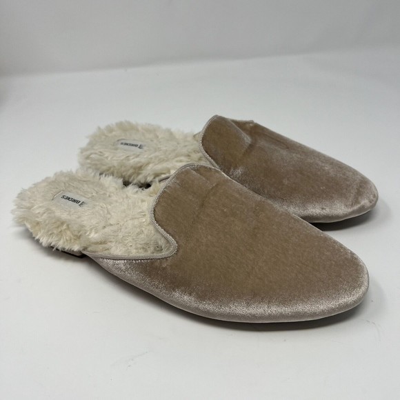Birdies | Shoes | Birdies Womens 9 The Phoebe Classic Cream Velvet Faux ...
